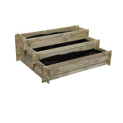 Carré potager à étages Forest Style Nikole 100 x 75 x h.40 cm | Castorama