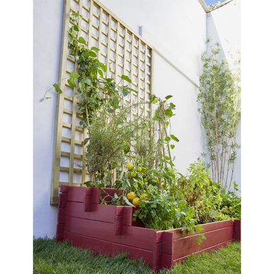 Carré potager à étages Forest Style Nikole 100 x 75 x h.40 cm | Castorama
