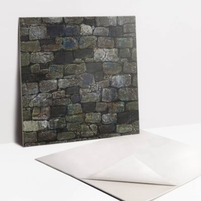 Carreaux vinyle Tulup 30x30 cm Mur de pierre 9 pcs