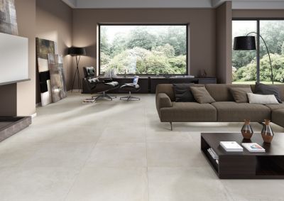 Carrelage sol intérieur aspect béton Larsen 60 x 60 cm | Castorama