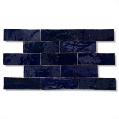 Carrelage Zellige Marocain Bleu Nuit 5x15 cm (vendu par 1 m²) - RO'MA ...