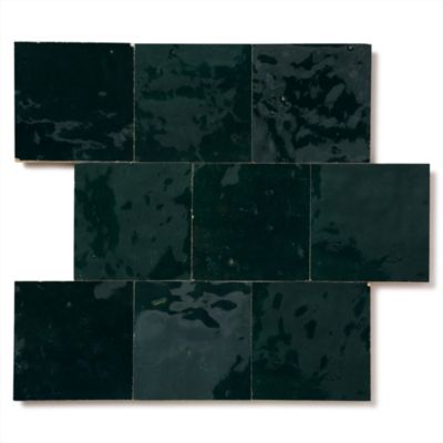 Carrelage Zellige Marocain Bleu Océan 10x10 cm (vendu par 1 m²) - RO'MA ...