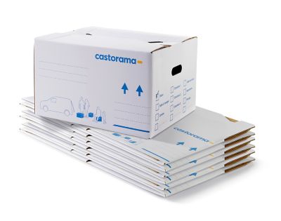 Carton de déménagement à fond automatique avec poignées Mottez L.50 x l ...