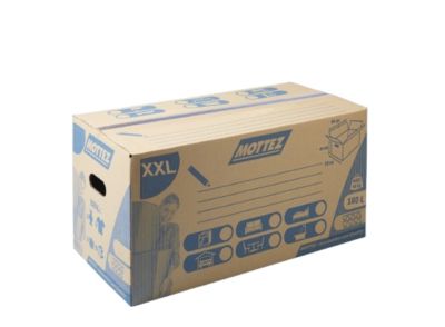 Cartons de déménagement 50 kg Mottez H. 40 x L. 50 x l. 80 cm, lot de ...