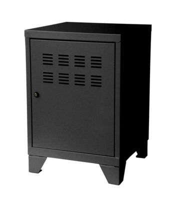 Casier de rangement en métal noir Snor H. 57,5 x L. 40 x P. 40,5 cm ...