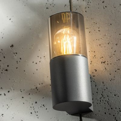 CGC BLUEBELL Applique cylindrique gris foncé avec diffuseur de fumée