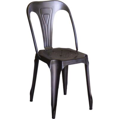 Chaise antic line creations en metal 83 cm gris non interieur | Castorama