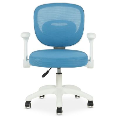 Chaise de bureau enfant AMELIA réglable en tissu mesh - Bleu