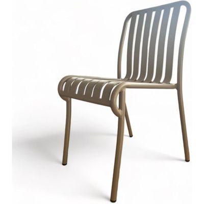 Chaise de Jardin en Aluminium Beige LOU