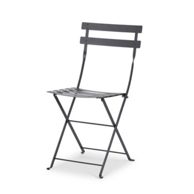 Chaise de jardin pliante Fermob Bistro en métal - Coloris carbone ...
