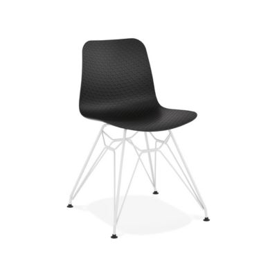 Chaise Design "Spider" 83cm Noir & Blanc