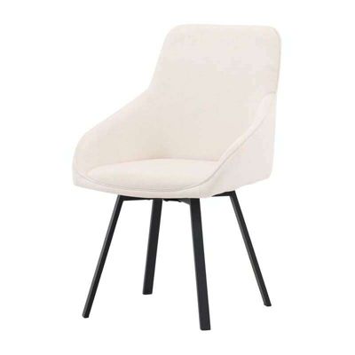 Chaise ebuy24 en metal non empilable non pliable H. 88 cm interieur beige