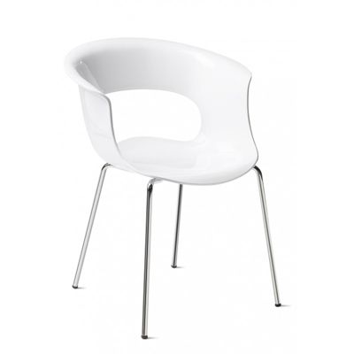 Chaise scab design tissu 77 cm blanc | Castorama