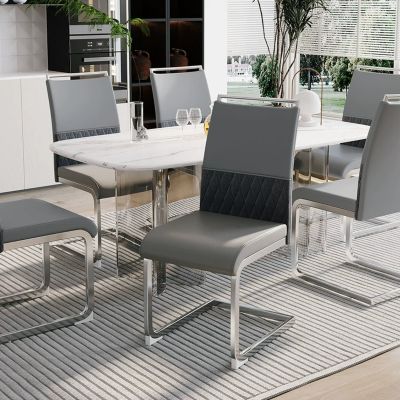 Chaises de Salle à Manger - Lot de 4 Chaises Modernes avec Dossier à ...