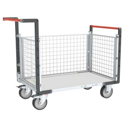 Chariot modulaire grillagé 3 côtés - Plateau 815x480mm - Charge max ...