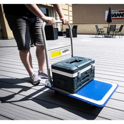 Chariot plateforme pliable en acier M 096-T - capacité 150 kg ...