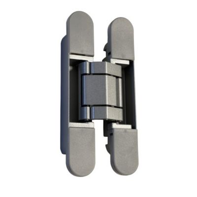 Charnière Invisible 150 mm "KLOSE besser" Tri directionnelle - Aluminium.
