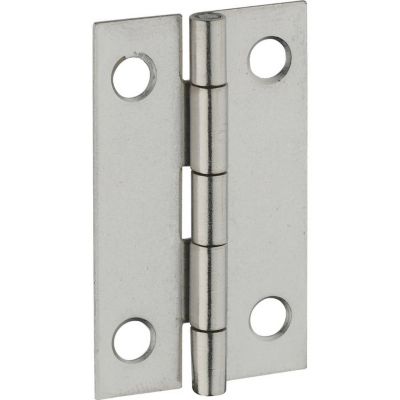 Charnière rectangulaire à nœud roulé simple feuille - Thirard - Inox