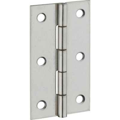 Charnière rectangulaire à nœud roulé simple feuille - Thirard - Inox
