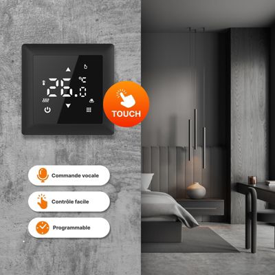 Chauffage au sol électrique WARMON ULTRA 200 W/m² + Thermostat TS 100 ...