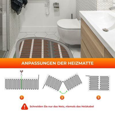 Chauffage au sol électrique WARMON ULTRA 200 W/m² + Thermostat TS 100 ...