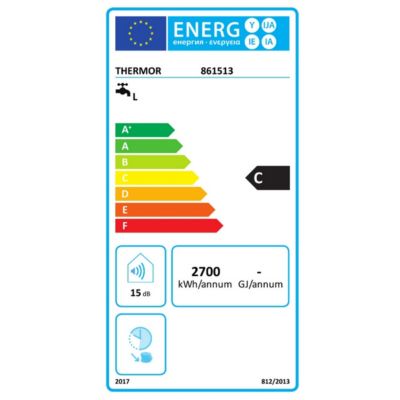 Chauffe-eau électrique BLINDÉ vertical mural 200l compact standard ...