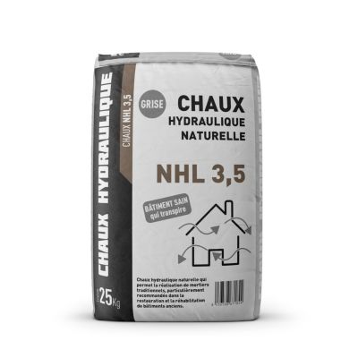 Chaux hydraulique grise NHL-3,5 sac de 25 KG Optim béton | Castorama