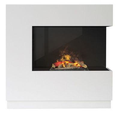 Cheminée électrique Dimplex Zen blanc avec cassette | Castorama