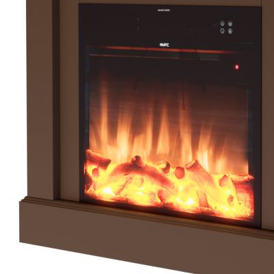 Cheminee Electrique En Bois 100cm Led Realiste Telecommande Incluse Mpc ...