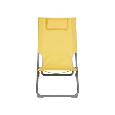 Chilienne en métal et toile Curacao jaune
