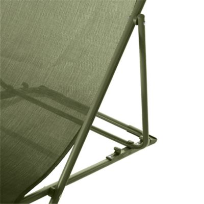 Chilienne en métal et toile GoodHome Joline vert