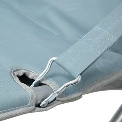 Chilienne métal et toile Blooma Levana bleu arona | Castorama