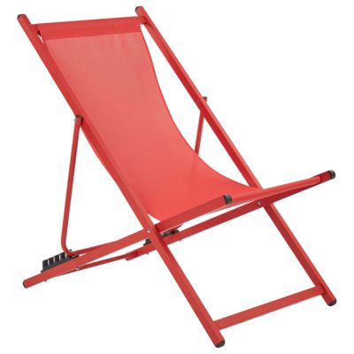 Chilienne pliante LOCRI II Métal Rouge