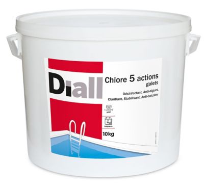 Chlore 5 Actions Galets 10kg pour Piscine