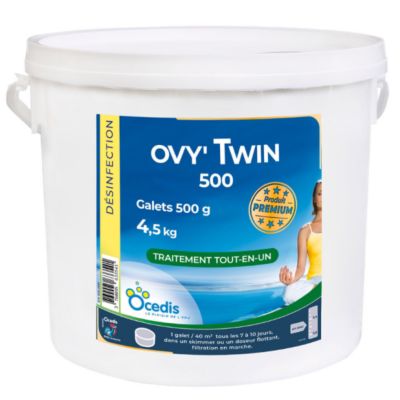 Chlore Ocedis OVY' Twin 500 - enrichi à l'oxygène actif