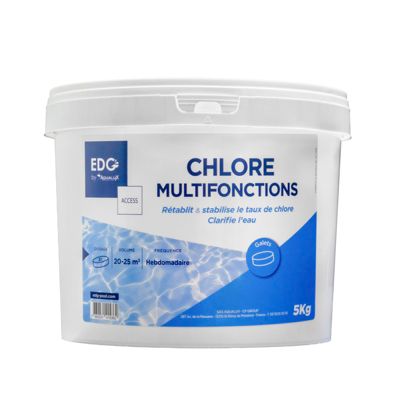 Chlore Piscine Multifonctions - Désinfecte - Clarifie - Galet 200G ...