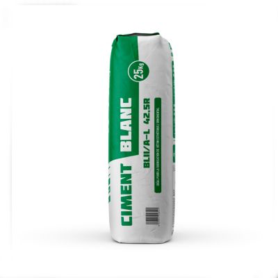 Ciment blanc CEM II/A-L 42,5 R Sac de 25Kg