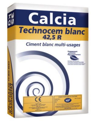 Ciment blanc multi-usages Calcia sac 25kg | Castorama