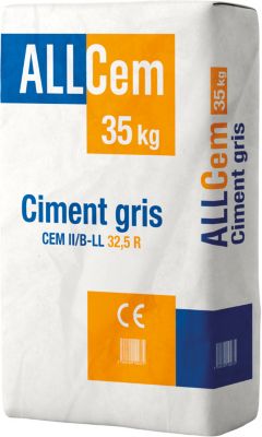 Ciment gris CEM II/B-LL 32,5 R CE ALLCem, Sac de 35kg