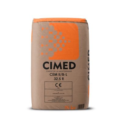 Ciment portland gris CEM II/B-L 32,5 R CIMED sac de 25 kg