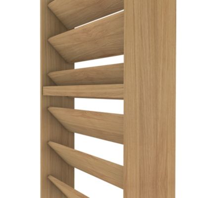 Claustra persienne réglable Jersey coloris chêne de Saragosse 250X60X1.2 cm