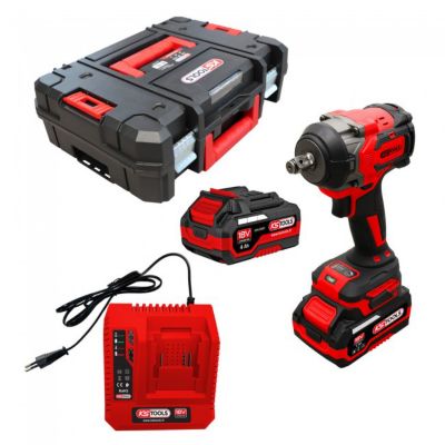 Cle a chocs 18V 1600 Nm Brushless 1 2 avec 2 batteries 4 Ah chargeur ...