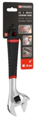Clé à molette ouverture maximale 50 mm Facom 101.15GPB en acier L.376 mm | Castorama