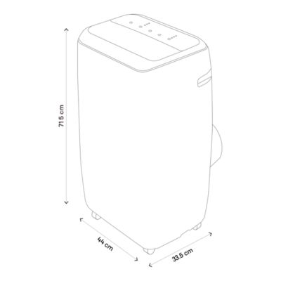 Climatiseur mobile avec évacuation GoodHome Kuban 12KBTU 3500W
