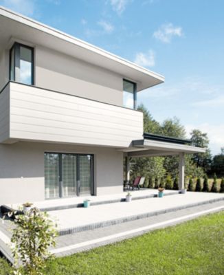 Clin pour bardage PVC Casanova blanc L.2,4 m