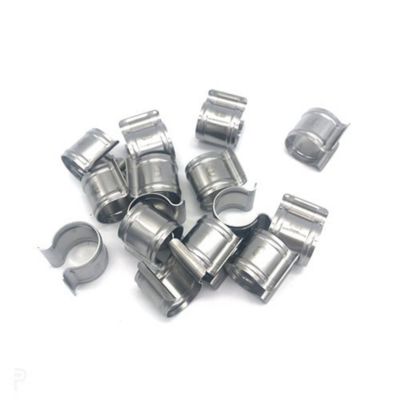 Clips de fixation ronds en inox, Diamètre 32 mm, Lot de 10