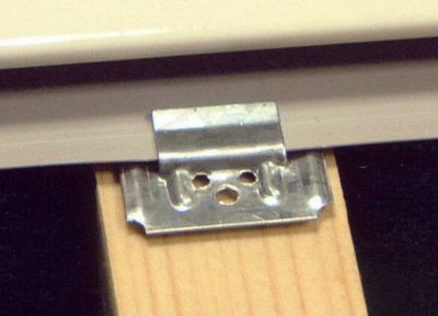 Clips pour lambris PVC n°1 bte 250 pcs + clous