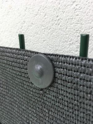 Clips rapide Noir de fixation pour brise-vue sur grillage rigide x 50