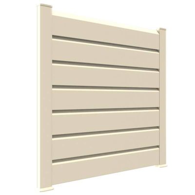 Closea Kit cloture - Lame 16cm - PVC Beige - LG: 12m x H: 1m44 | Castorama