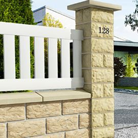 Clôture PVC Bretagne blanc | Castorama